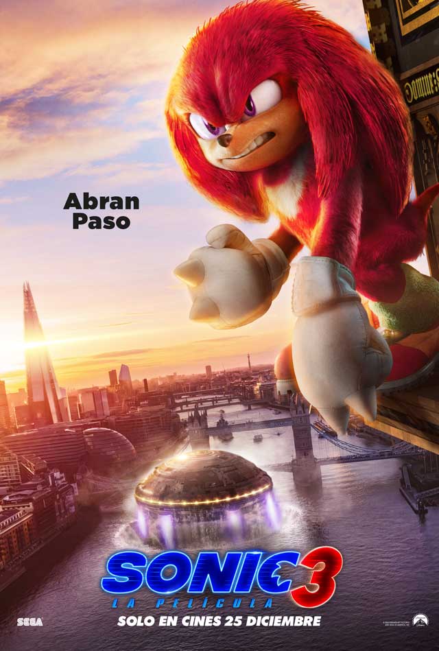 Sonic 3 la película cartel de la película 3 de 7: Abran paso