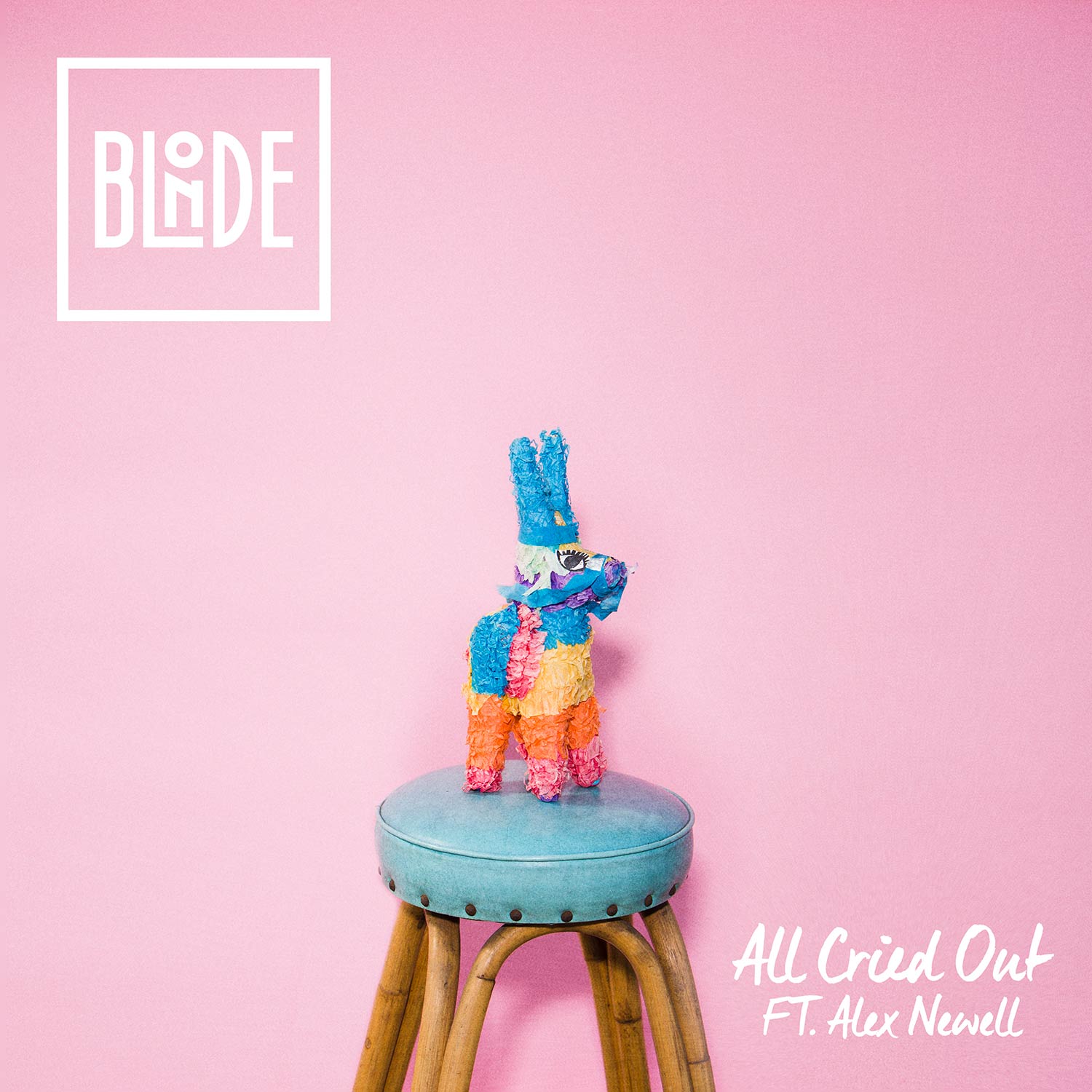 Blonde con Alex Newell: All cried out, la portada de la canción
